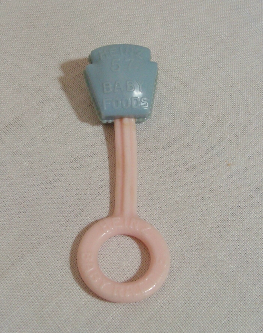 Vintage Heinz 57 Baby Food Rattle - Pink & Blue - Etsy