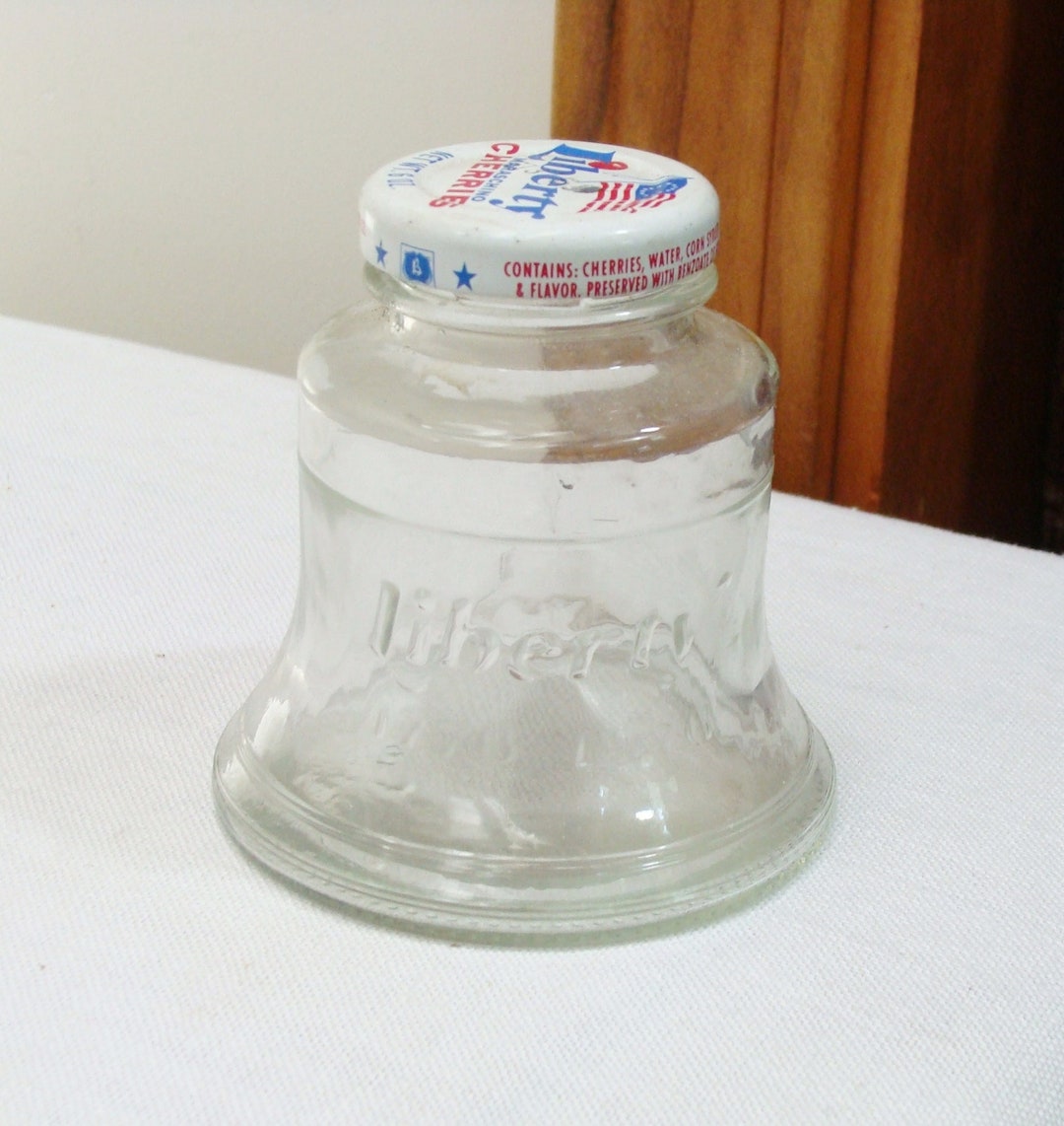 Vintage Liberty Cherry Jar Bell Shaped Jar - Etsy