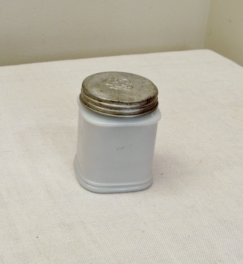 Vintage Milk Glass Cold Cream Jar - Etsy