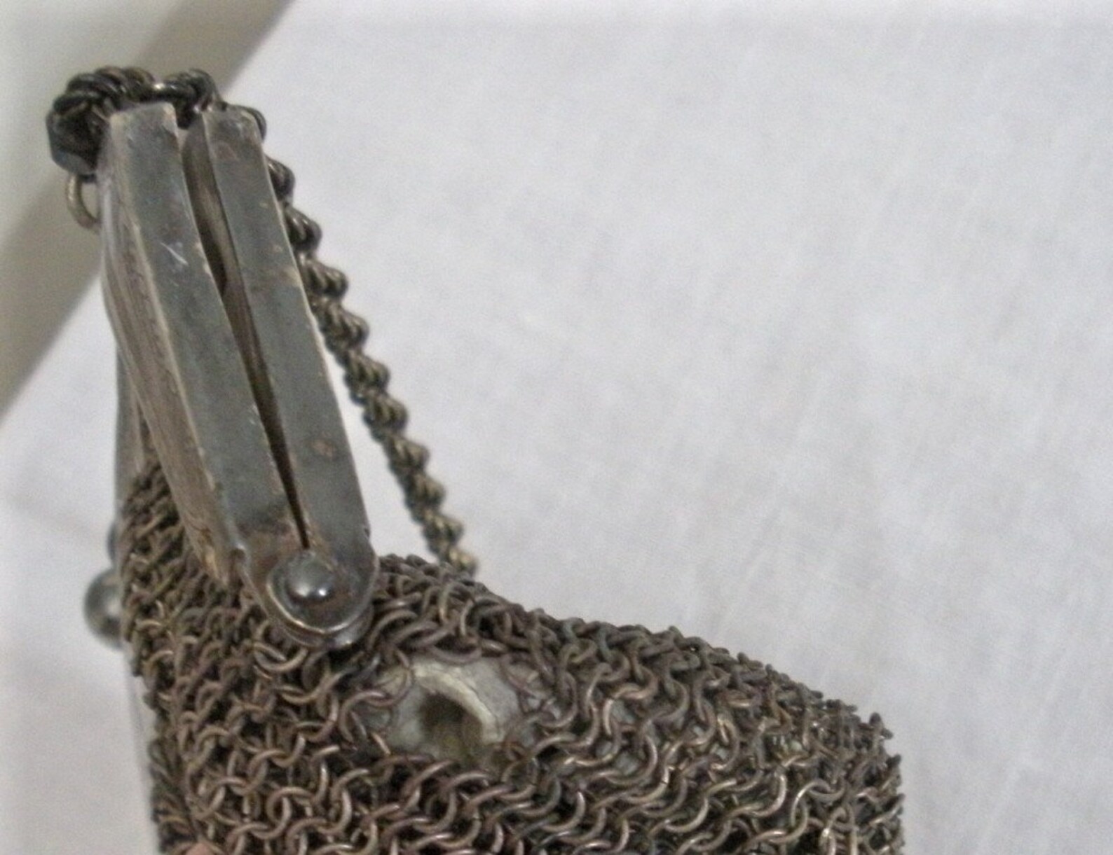 Antique German Silver Chain Mail Purse 1911 Link Bag - Etsy