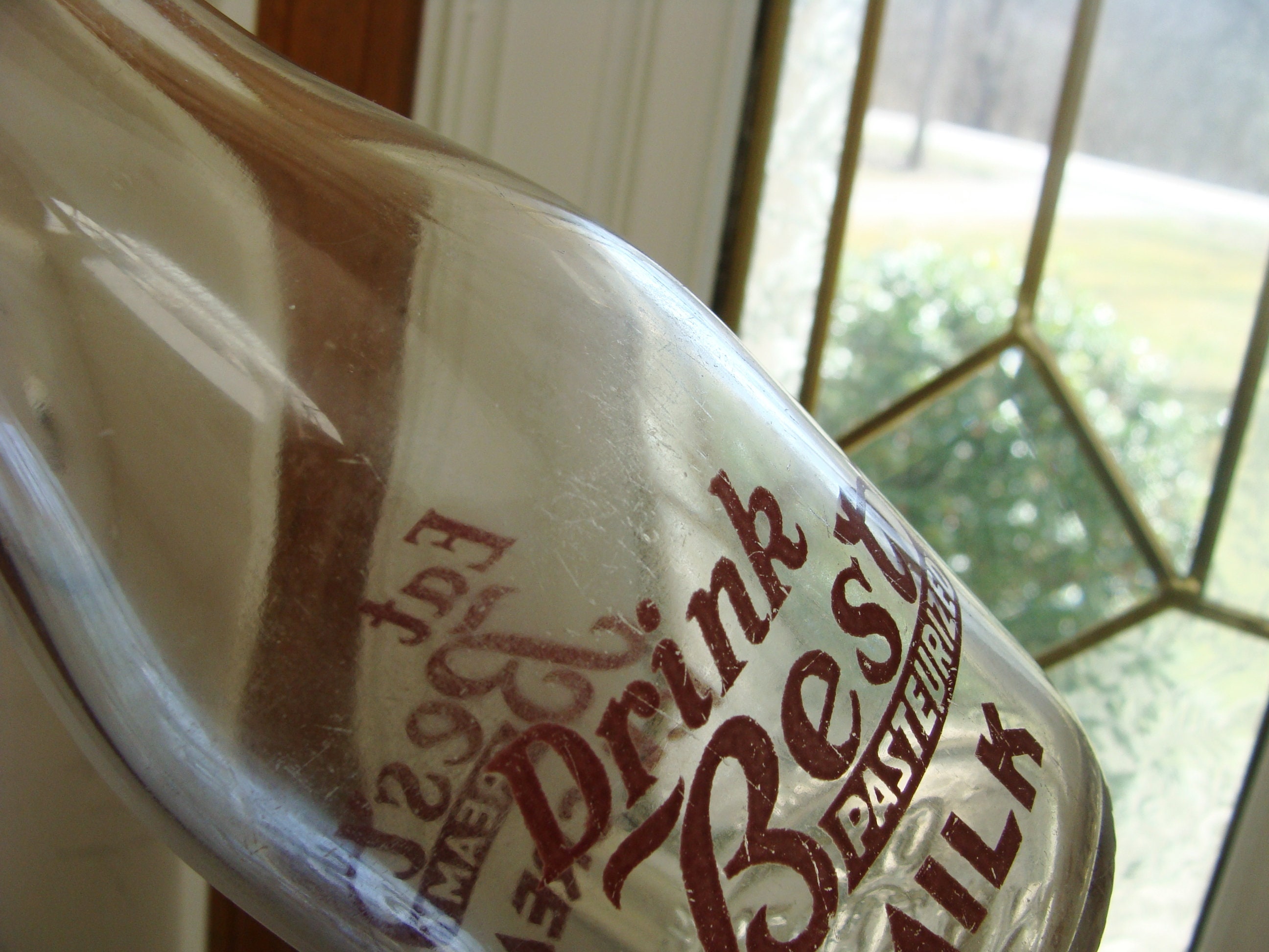 Vintage Pint Size Milk Bottle - Drink Best Milk & Eat Best Ice Cream - Etsy