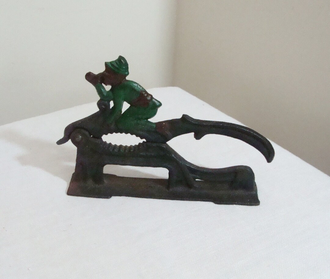 Vintage Cast Iron Elf Nutcracker - Etsy