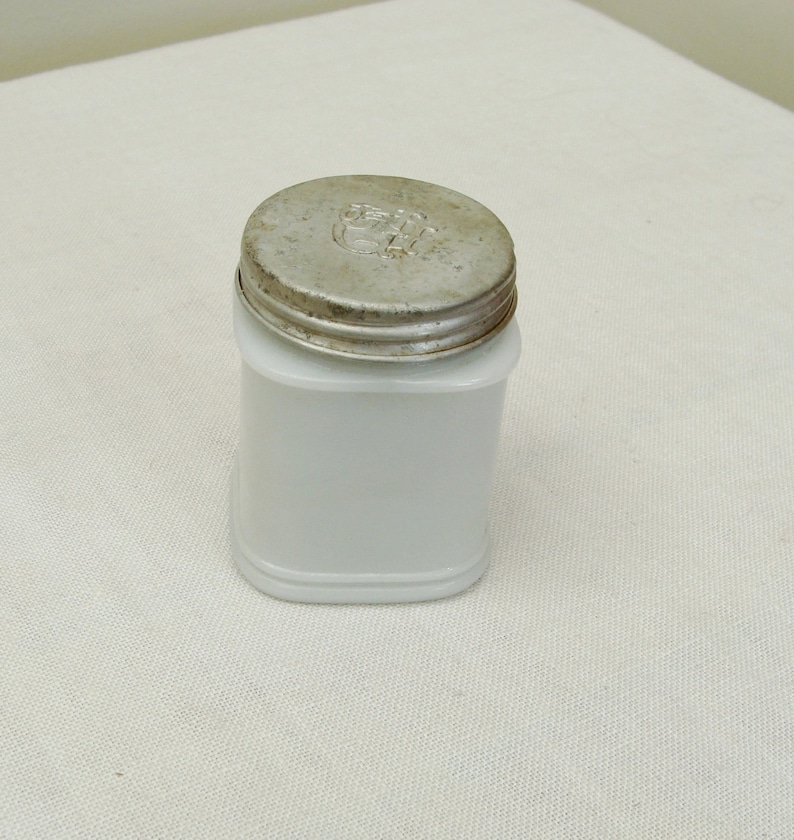 Vintage Milk Glass Cold Cream Jar - Etsy