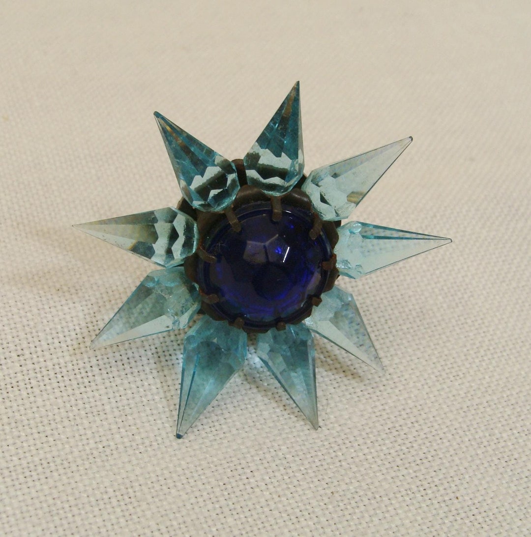 Vintage Matchless Star - Cobalt Blue Center With Light Blue Points ...