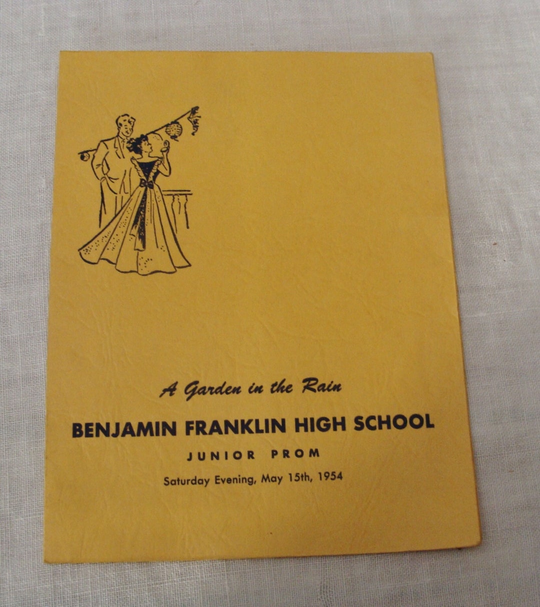 Vintage Benjamin Franklin High School Jr. Prom Photo Card - Etsy