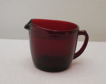 Collectible Vintage ANCHOR HOCKING ROYAL Ruby Red Glass Depression ...