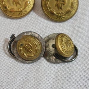 Vintage Lot of 7 Gold Brass Police Buttons- Monogram P in Two Sizes - Etsy