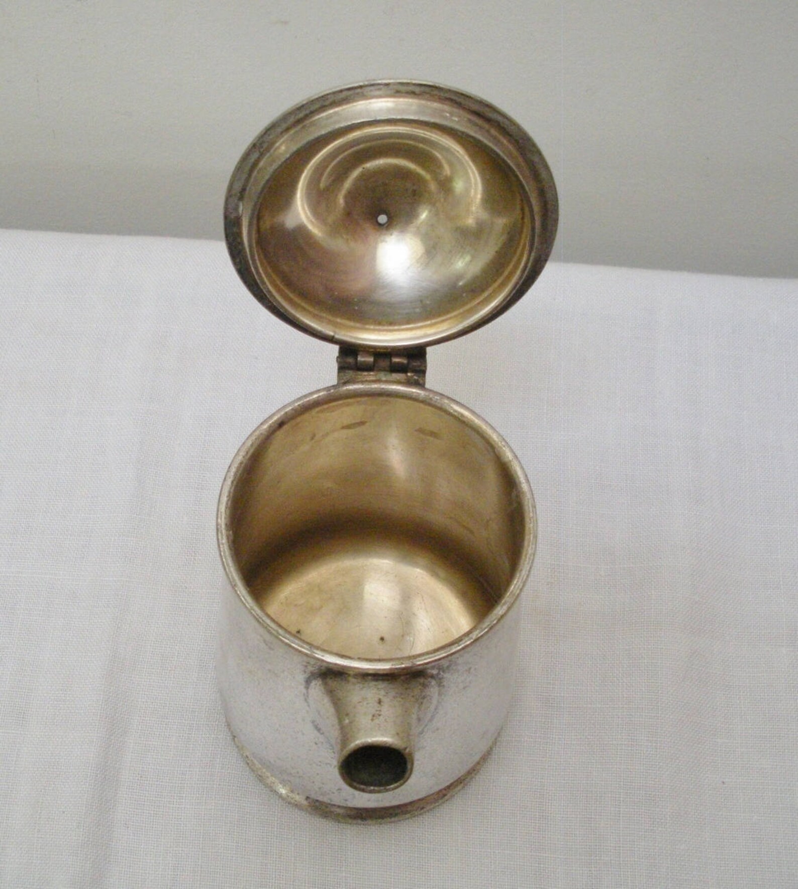 Vintage Wear-brite Nickel Silver Teapot Primitive Teapot - Etsy