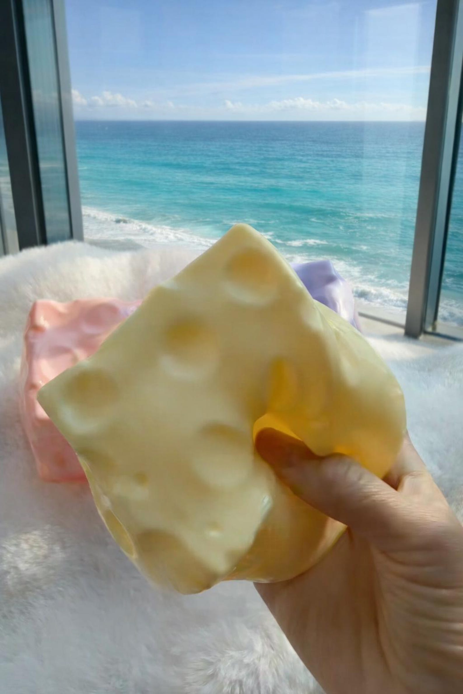 Viral Jumbo Cheese Squishy | Tiktok Trending Stress Relief Toy | Soft ...