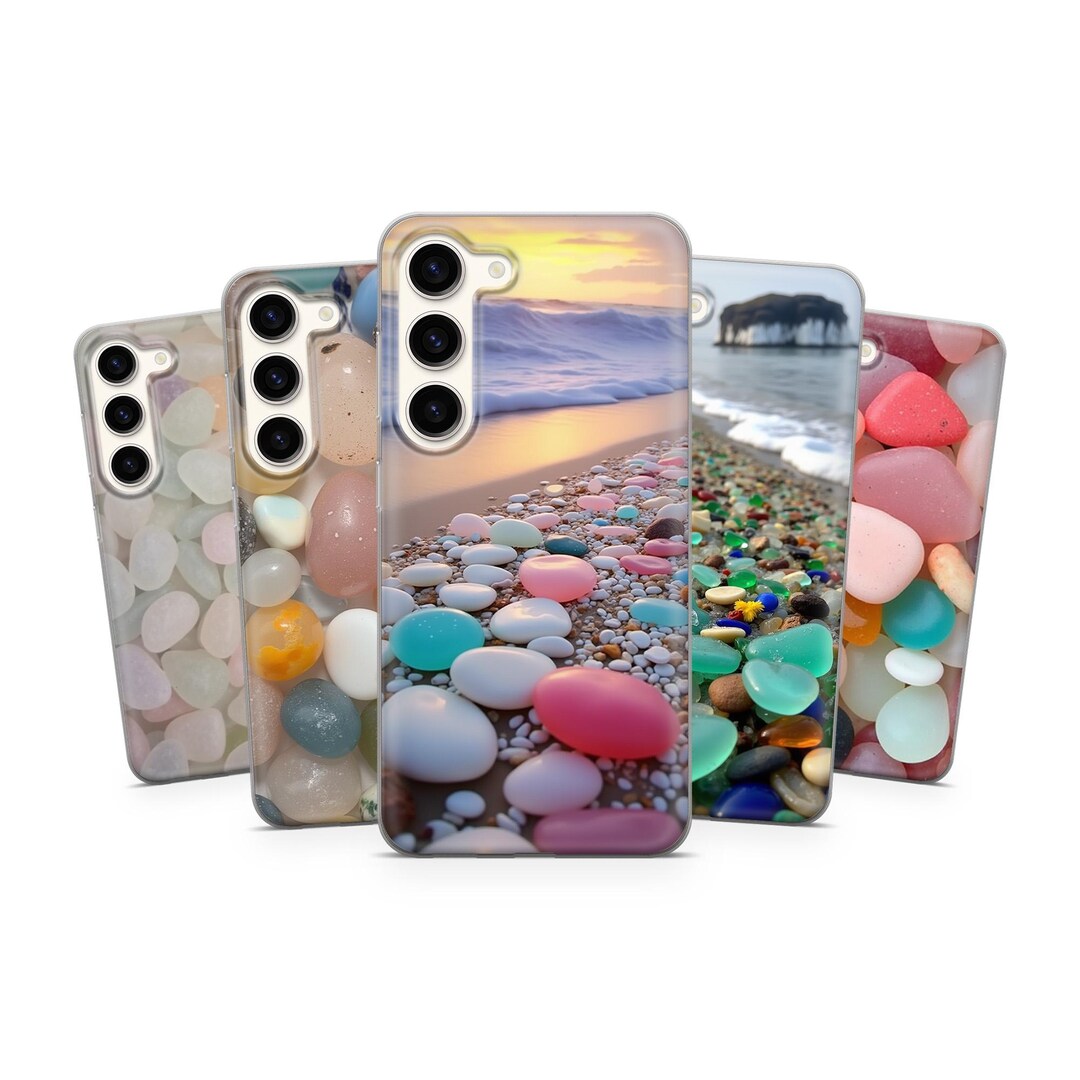 Sea Glass Phone Case Beach Pebbles Cover for Samsung Galaxy S24ultra ...