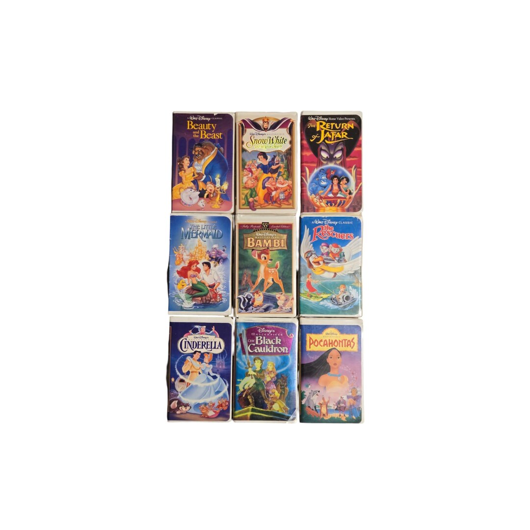 Walt Disney VHS Rare Collection 9x - Etsy