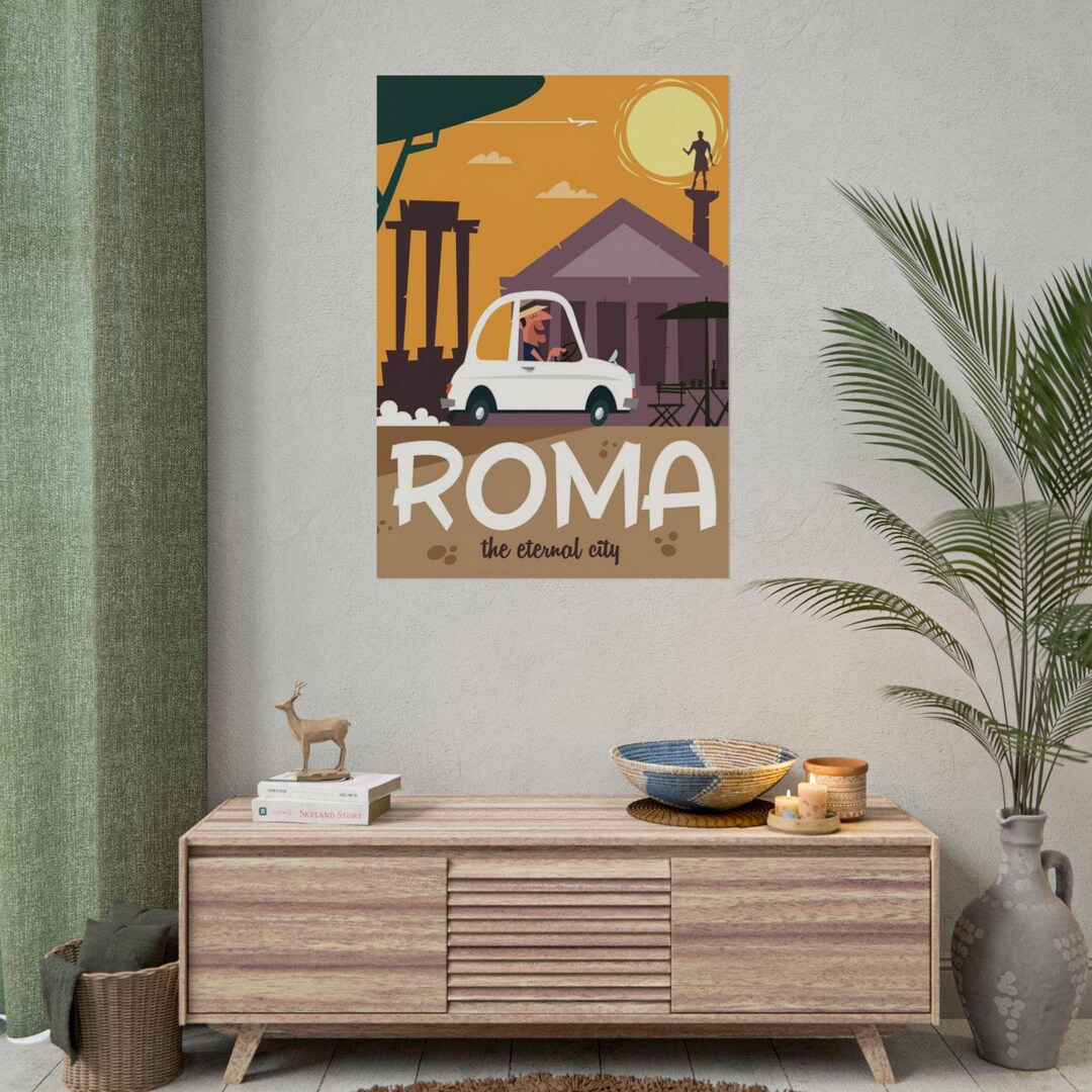 Roma Poster/roma Wall Art/aesthetic Wall Decor/print Wall Decor/italy ...