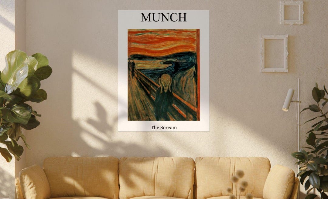 Edvard Munch the Scream Poster, Edvard Munch Art, Edvard Munch, Edvard ...