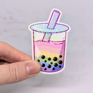 LGBTQ Pride Boba Tea Drink Smoothie Waterproof Stickers - Etsy