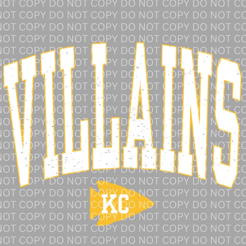 Distressed Villains KC Digital Download | Chiefs Sublimation PNG ...