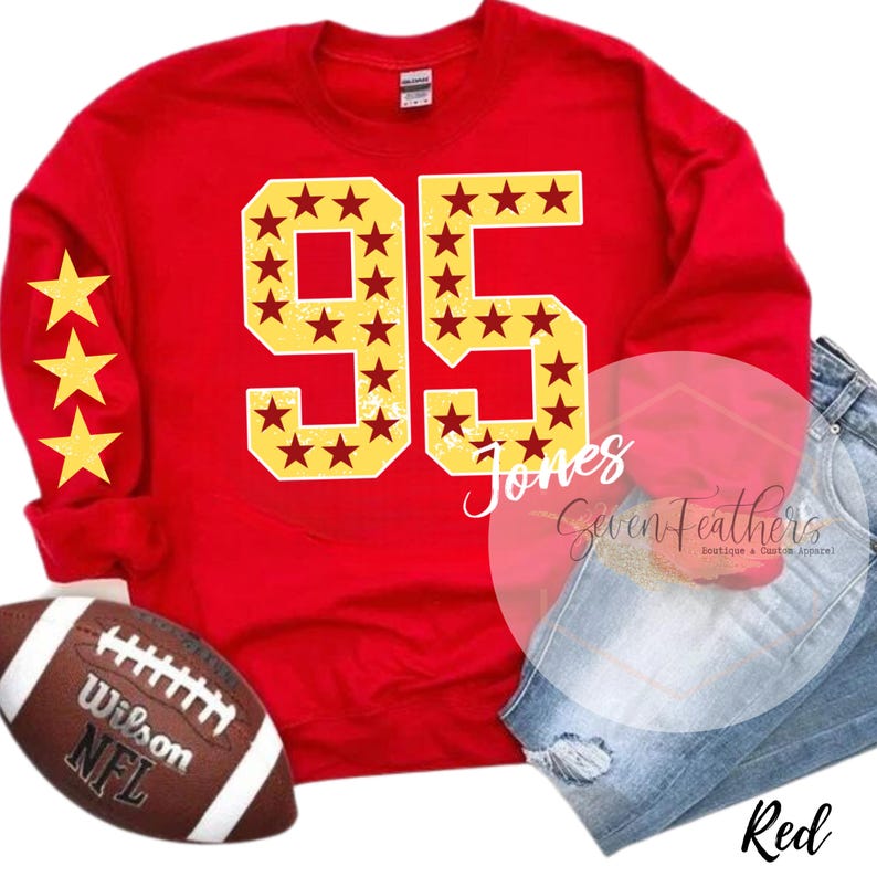Chiefs 95 Stars Digital Download | Kansas City Football DTF Design ...