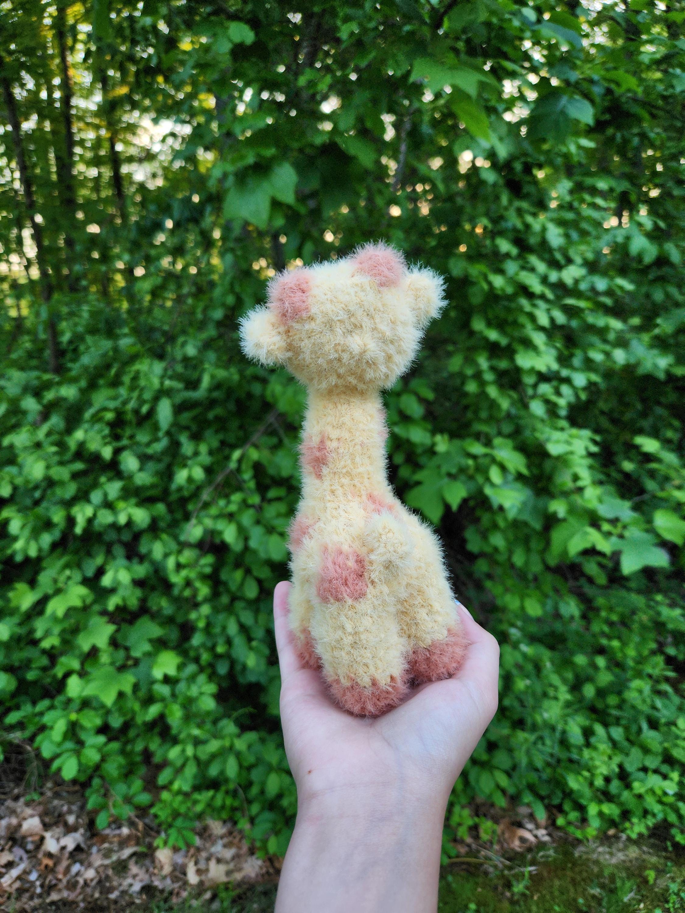 Small Fluffy Crochet Giraffe - Plush Toy - Etsy