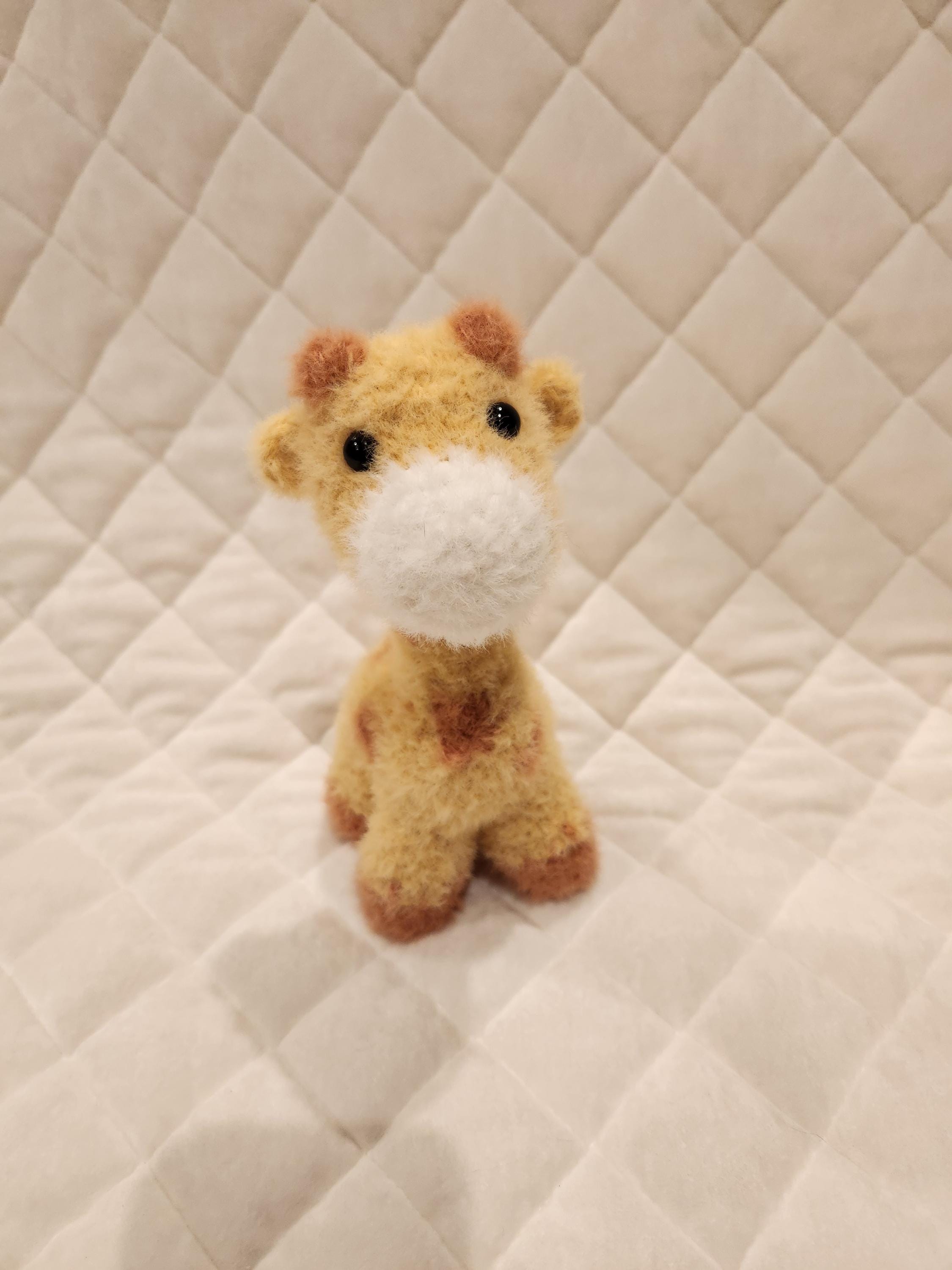 Small Fluffy Crochet Giraffe - Plush Toy - Etsy