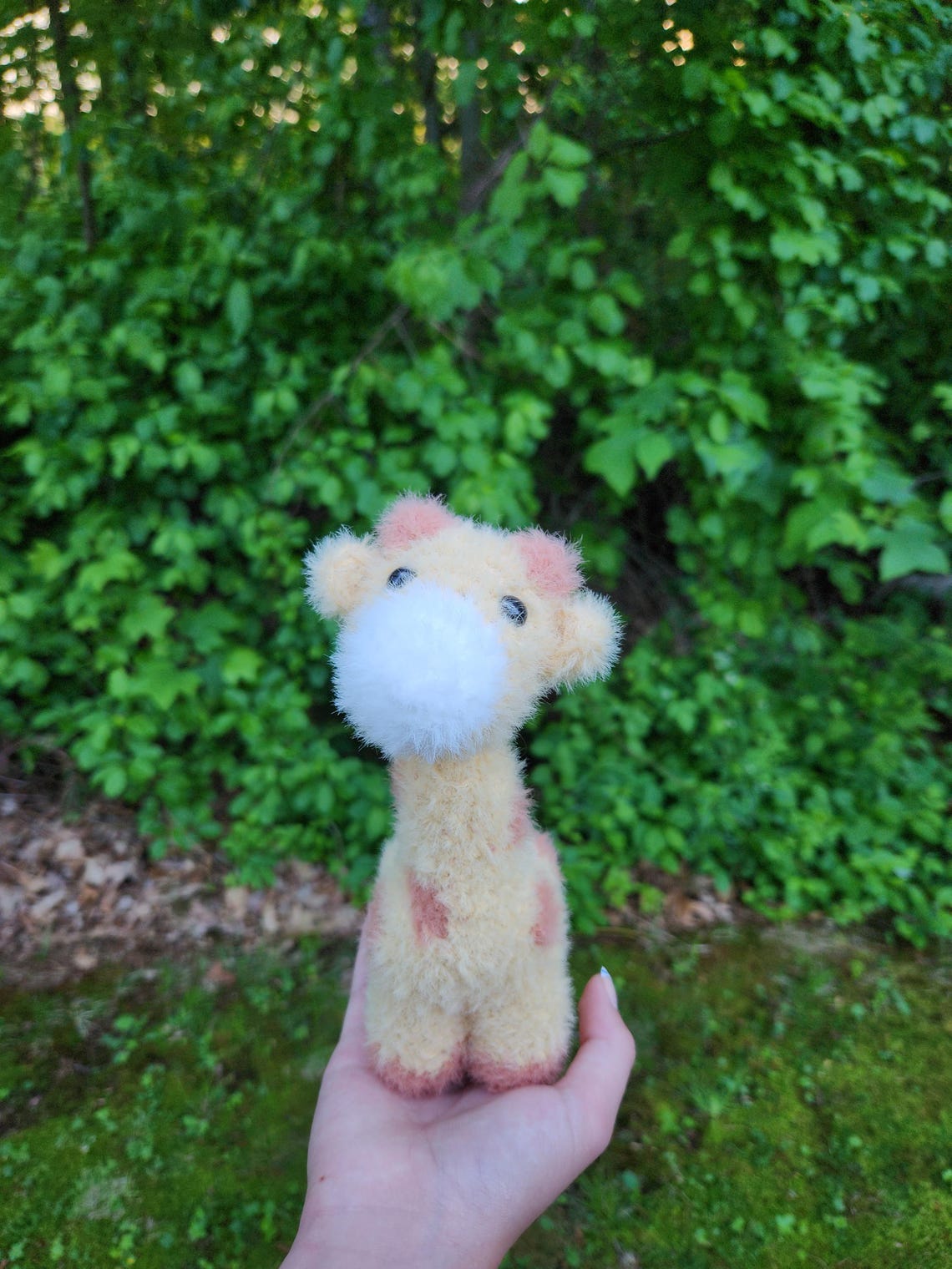 Small Fluffy Crochet Giraffe - Plush Toy - Etsy