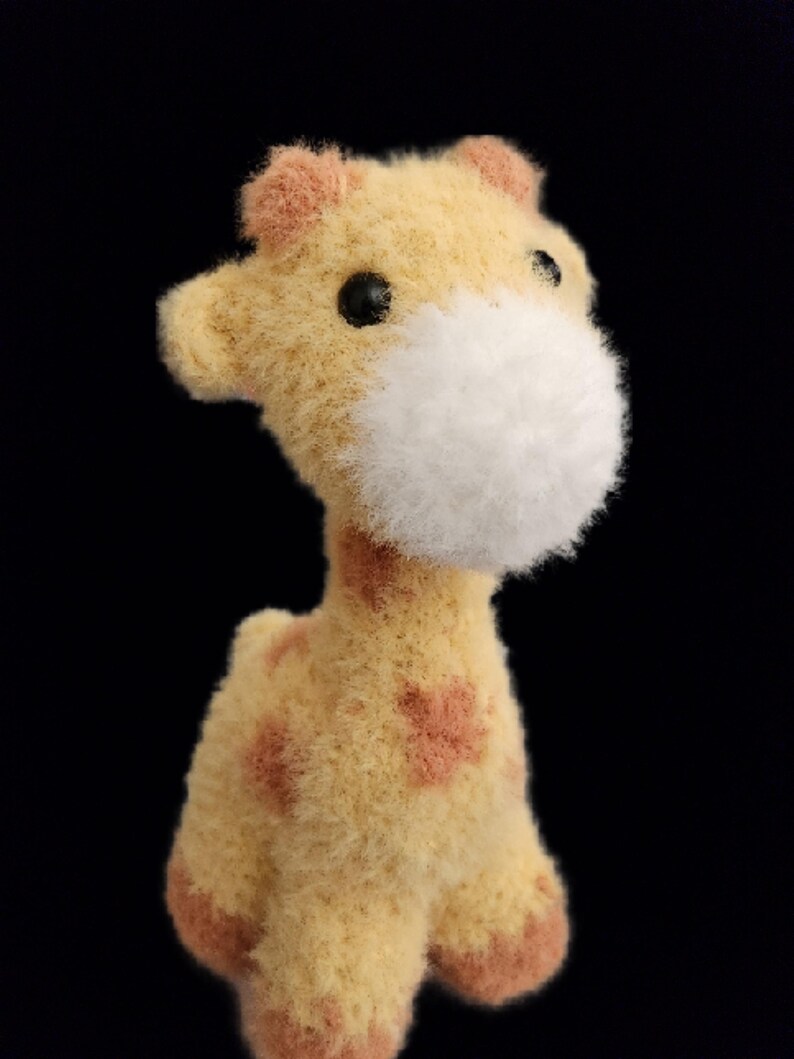 Small Fluffy Crochet Giraffe - Plush Toy - Etsy