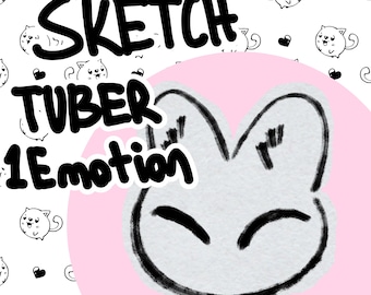 Bunny Pngtuber - Doodle Series - Etsy