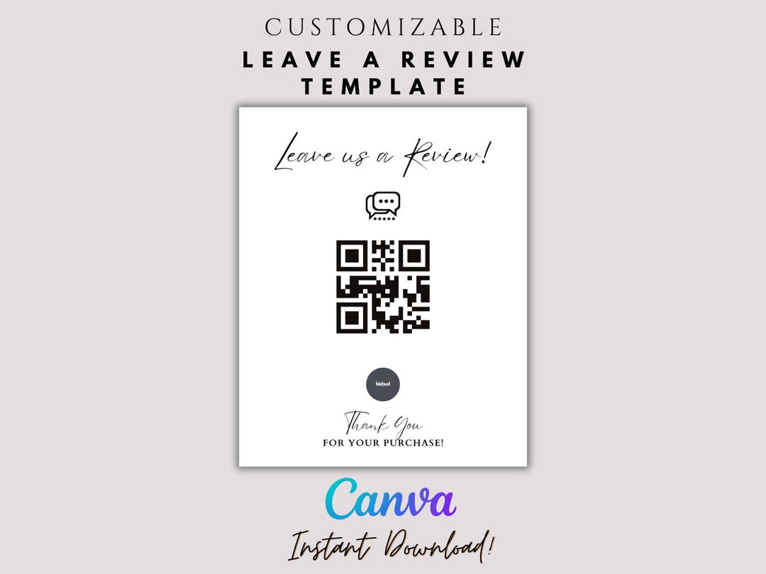 Please Leave a Review Sign, QR Code Ask for Review Stand, Leave Us a ...