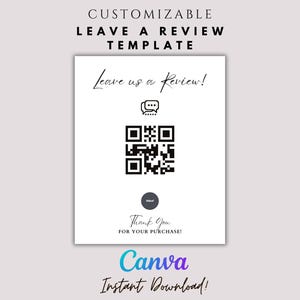 Please Leave a Review Sign, QR Code Ask for Review Stand, Leave Us a ...