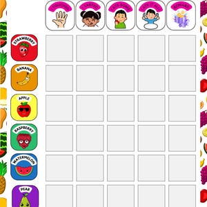 Fruit Sticker Reward Chart - Etsy