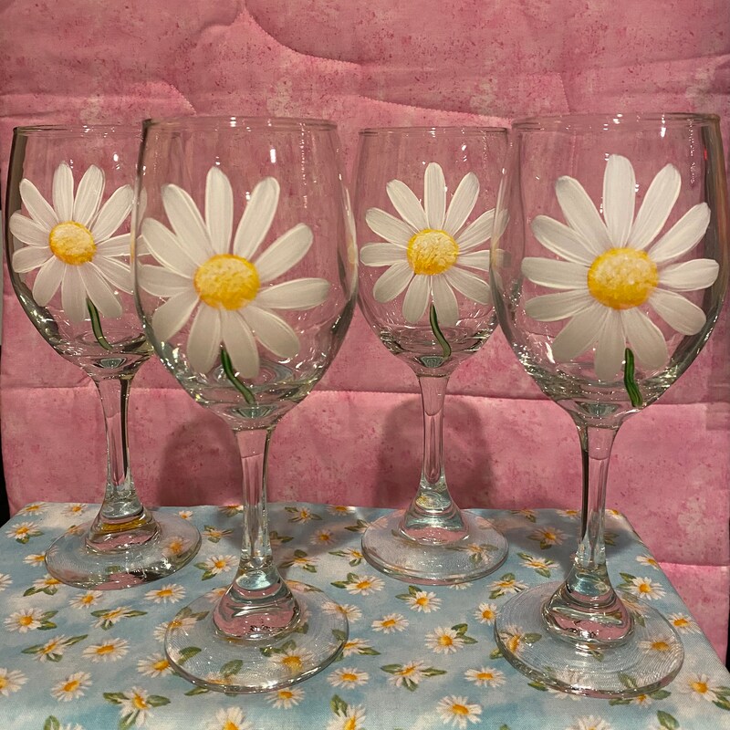 Spring Wine Glasses - Etsy