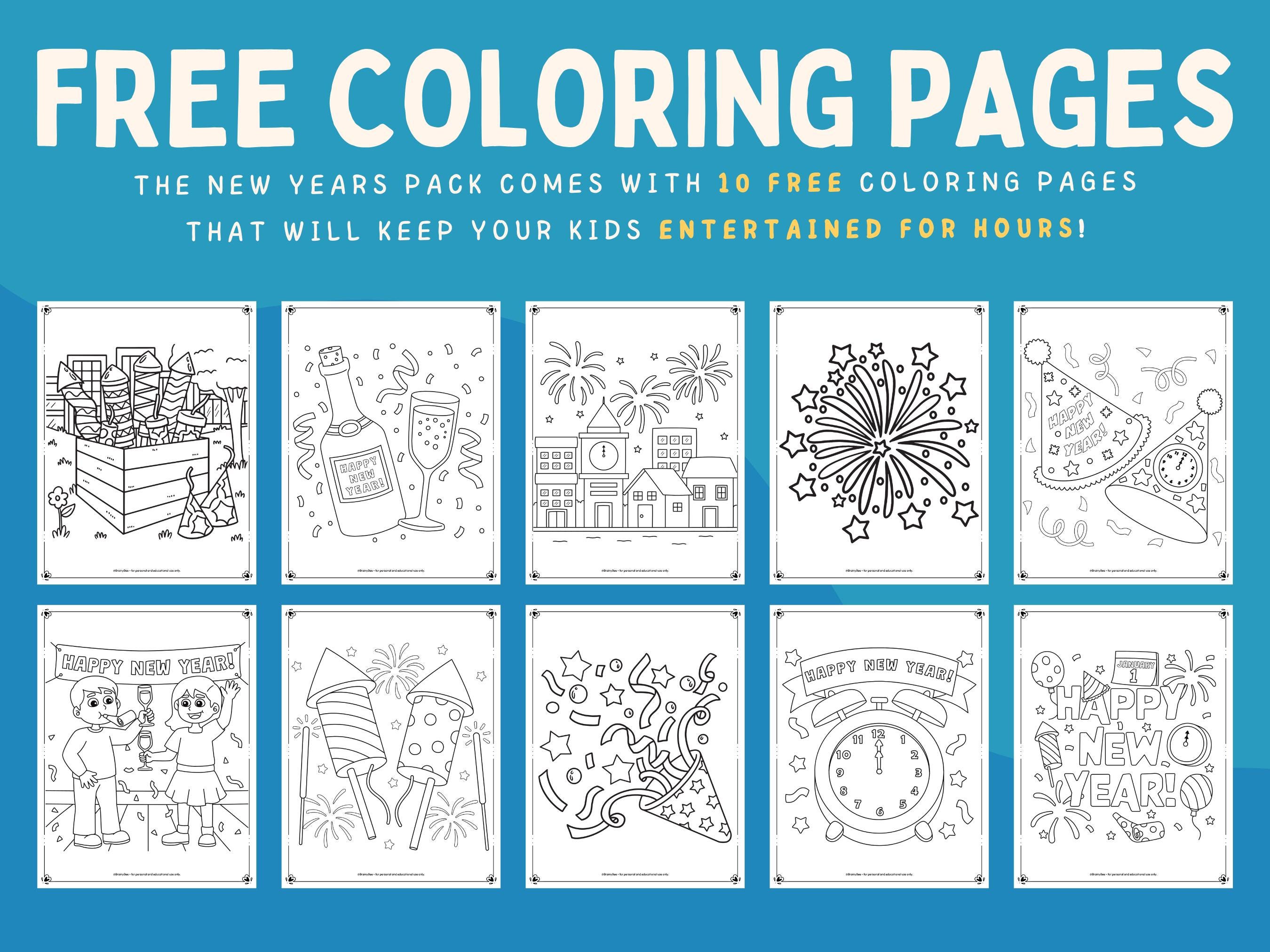 Kids Year in Review Activity Pack, Color Printable Time Capsule for ...