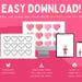 Heart Bouquet Activity, Montessori Valentine's Day Printable Heart ...