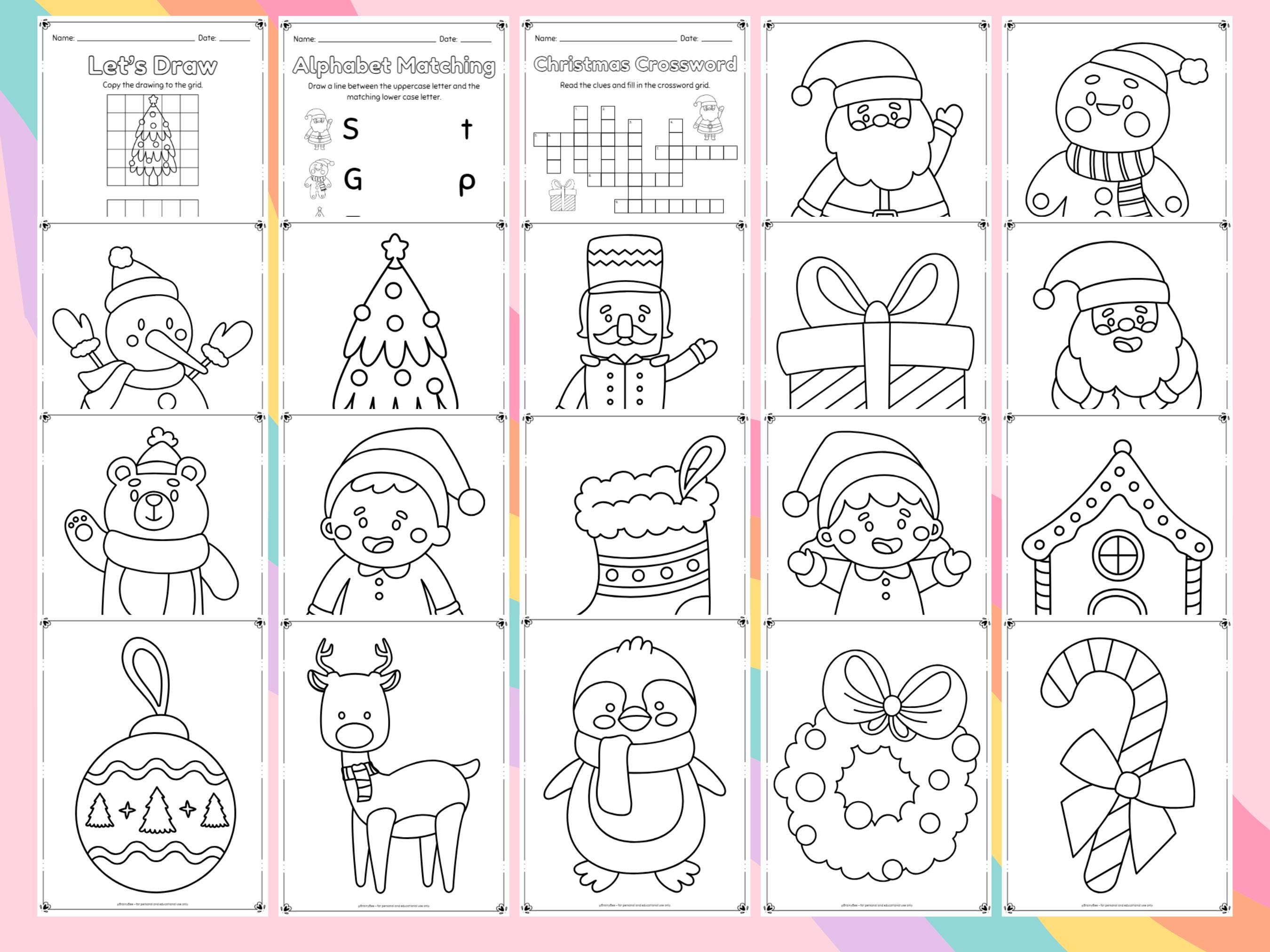 MEGA Preschool Pre-k Kindergarten Christmas Learning Bundle, Fun ...