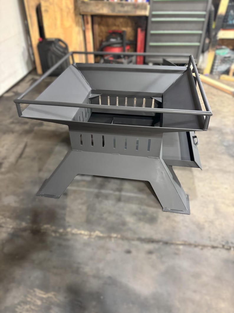 40" Firepit BBQ DXF With Full Assembly Plans W/ Dimensions(welding ...