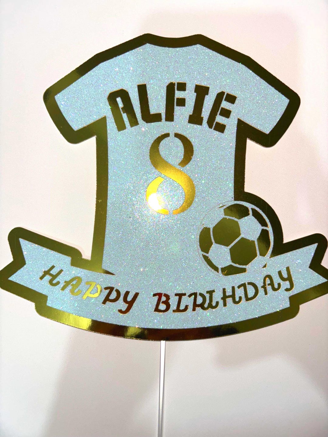 Personalised Football Shirt Cake Topper - Etsy