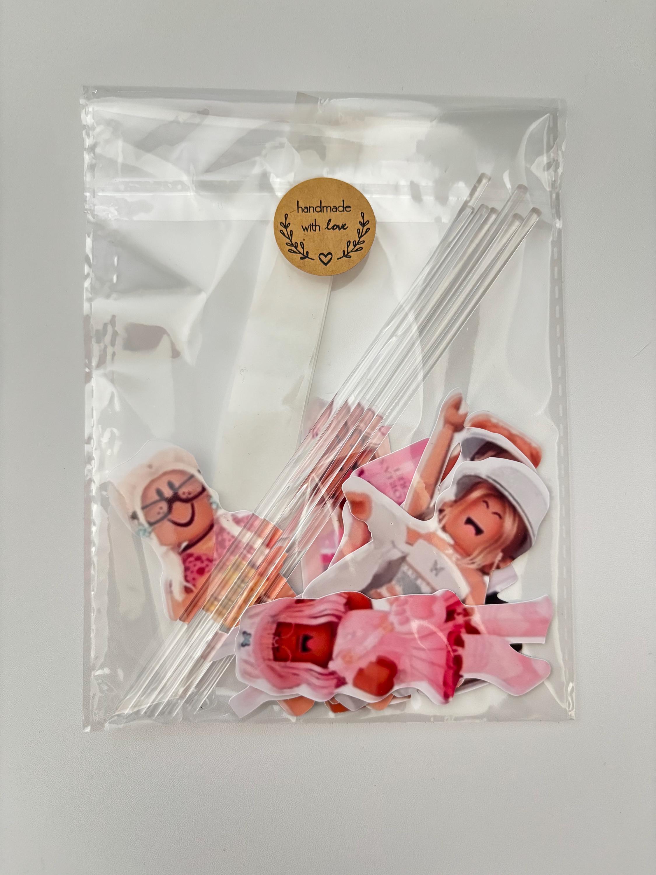 Roblox Girls Cake Topper Set - Etsy