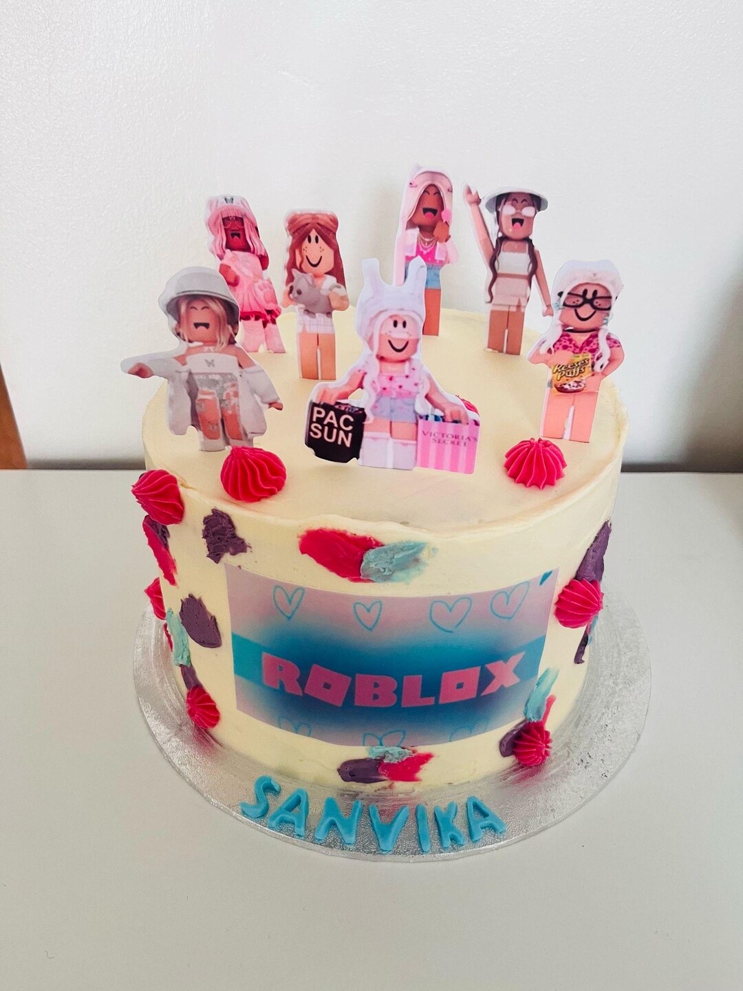 Roblox Girls Cake Topper Set - Etsy