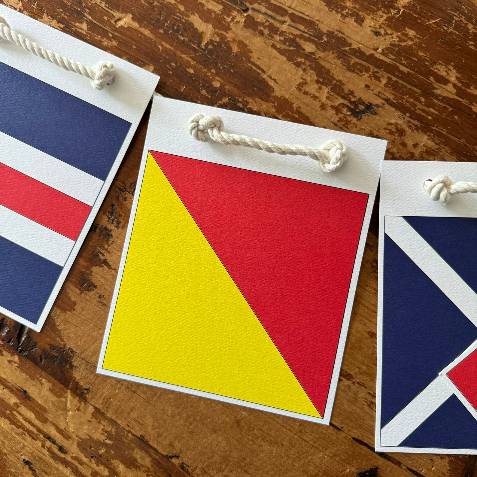 Nautical Code Flag Paper Banner | Birthday, Wedding or Baby Shower ...