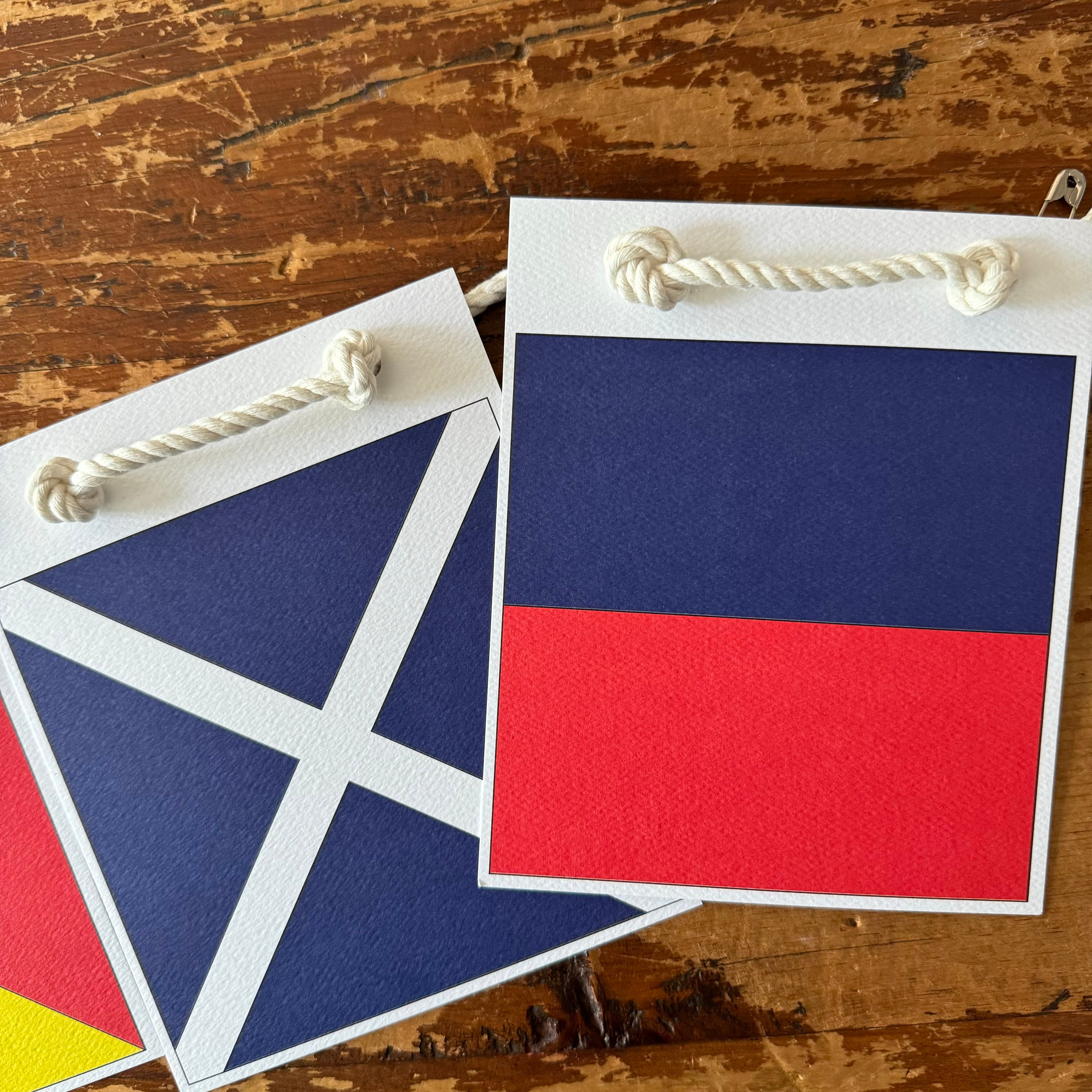 Nautical Code Flag Paper Banner | Birthday, Wedding or Baby Shower ...