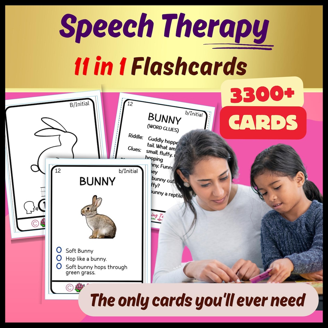 3300+ Speech Therapy Flashcards, Articulation Cards for Toddlers, Kids ...
