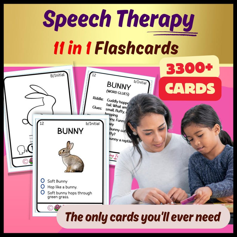 3300+ Speech Therapy Flashcards, Articulation Cards for Toddlers, Kids ...