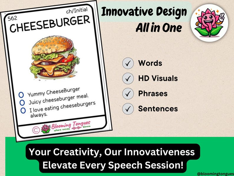 4-in-1 Speech Therapy Flashcards, Articulation Cards for Toddlers, Kids ...