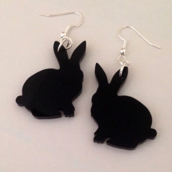Rabbit Earrings - Etsy