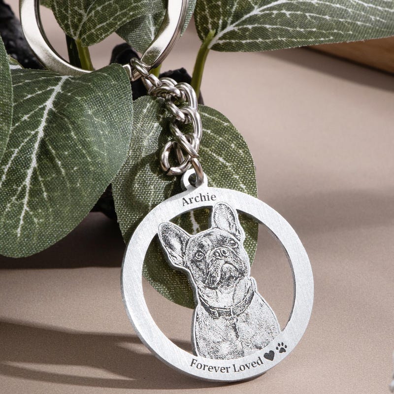 Custom Dog Keychain - Etsy