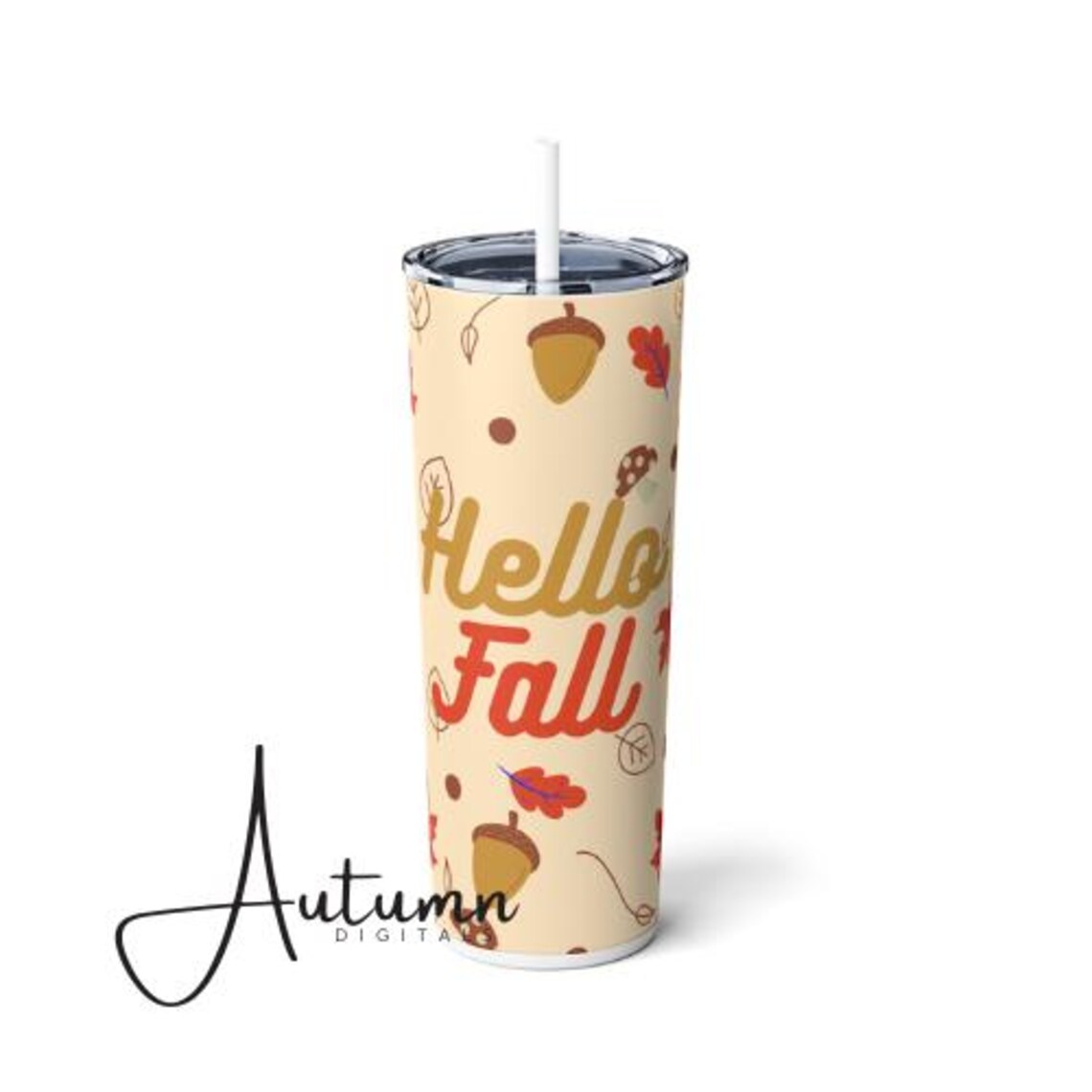 Hello Fall Tumbler Wrap Digital Download, Digital, Download, Tumbler ...