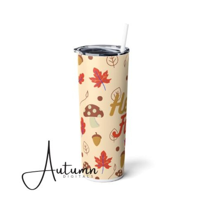 Hello Fall Tumbler Wrap Digital Download, Digital, Download, Tumbler ...