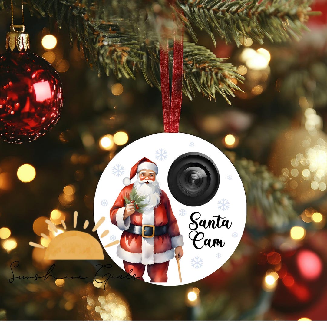 Santa Cam Ornament Png Digital Download - Etsy