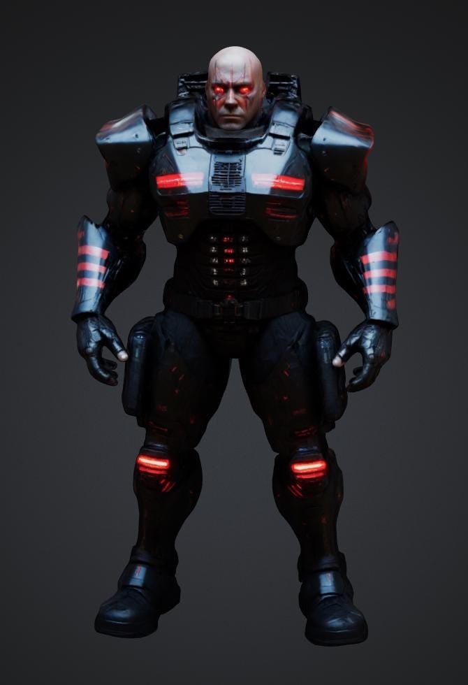 3D Models of Cyberpunk Characters Bundle - Etsy