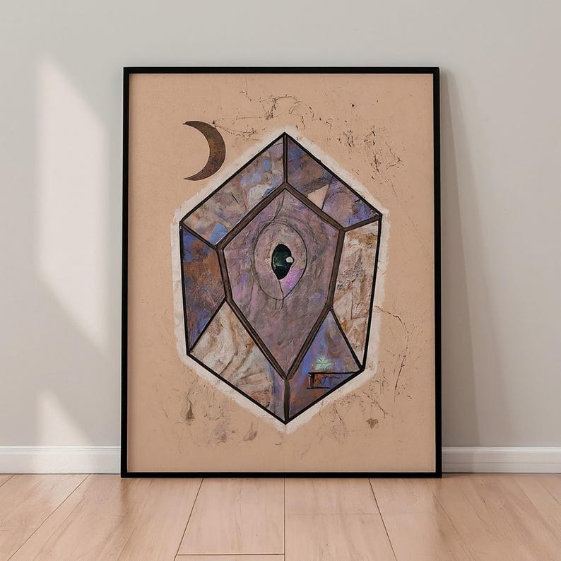 Birthstone Chart Gemstone Poster Colorful Gem Art Print for Home Decor ...