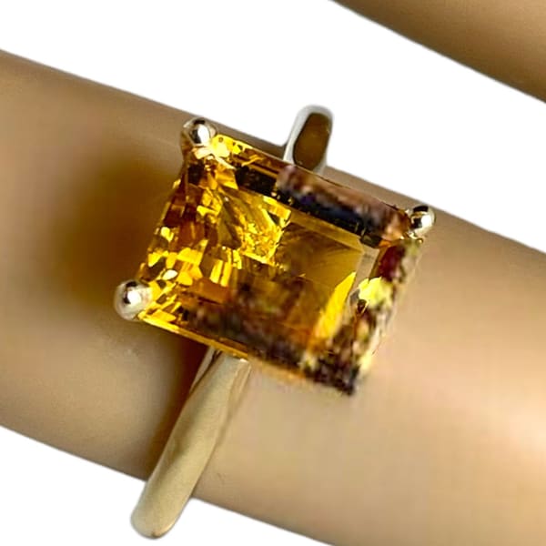 Yellow Beryl Ring - Etsy