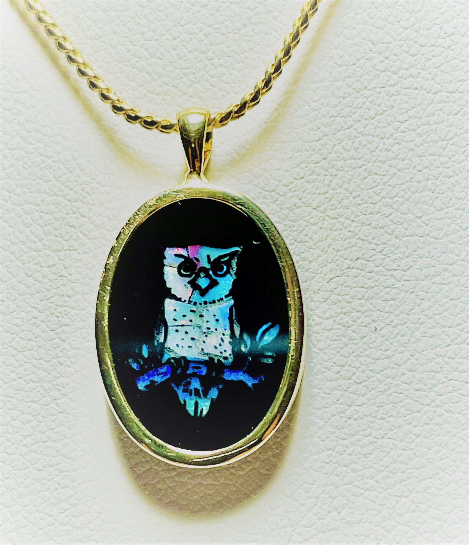 Opal Inlay Black Onyx Necklaces Handmade Vintage Never Worn | Etsy